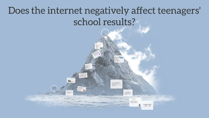 Does the internet negatively affect teenagers' school result by Eva Smits