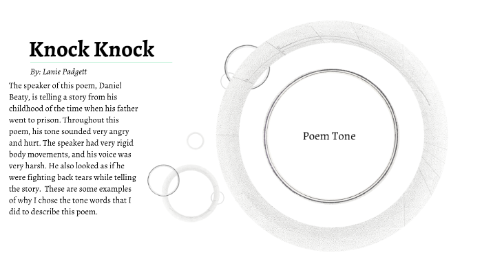 Knock Knock Poem Tone 2 by Lanie Padgett on Prezi
