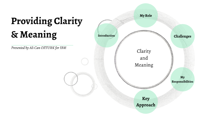 Clarity and Meaning by Ali Can Ozturk on Prezi