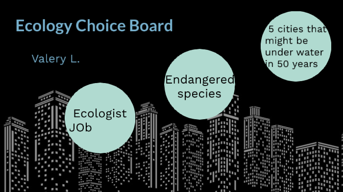 Ecology Choice Board by valery lopez on Prezi