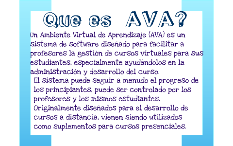 AMBIENTES VIRTUALES DE APRENDIZAJE (AVA) by Lilibeth Fabra Bermudez on ...