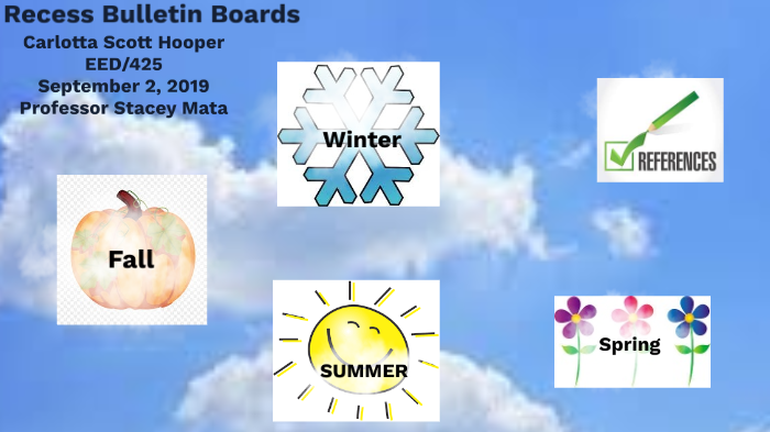 Recess Bulletin Boards by Carlotta Scott on Prezi