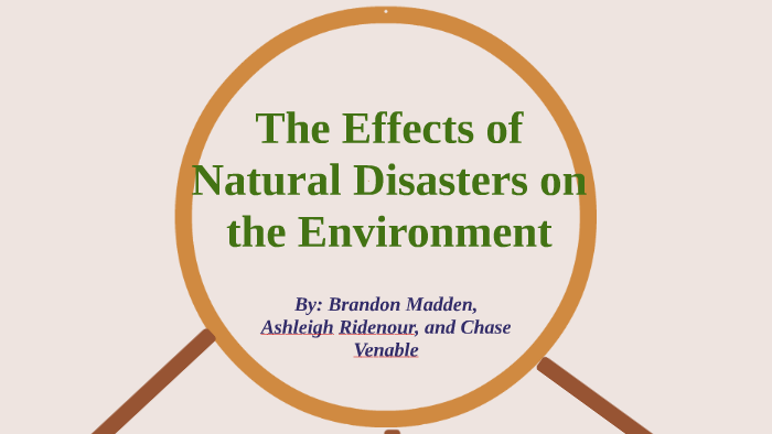 The Effects of Natural Disasters on Nature by Ashleigh Ridenour on Prezi