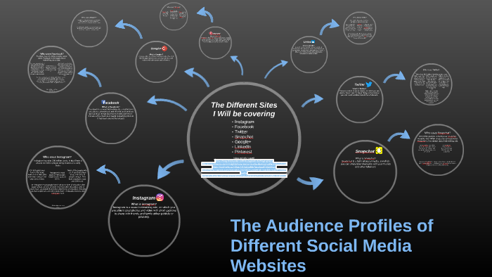 The Audience Profiles of Different Social Media Websites by Chloe ...