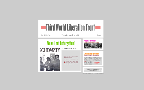 Third World Liberation Front by Jazmine Jones on Prezi