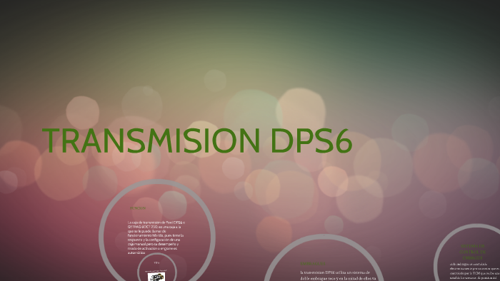 TRANSMISION DPS6 by CARLOS ALVAREZ on Prezi