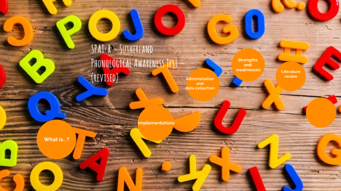 SPAT-R – Sutherland Phonological Awareness Test – (revised) by ...