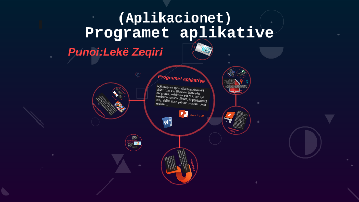 Programet aplikative by Lekë Zeqiri on Prezi