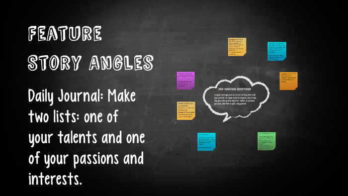 Feature Story Angles by Jillian Harkins on Prezi