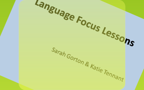 Language Focus Lesson by Sarah Benk on Prezi