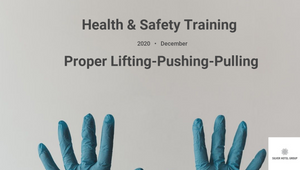 Health & Safety Training - Proper Lifting/Pushing & Pulling by F Jamil ...