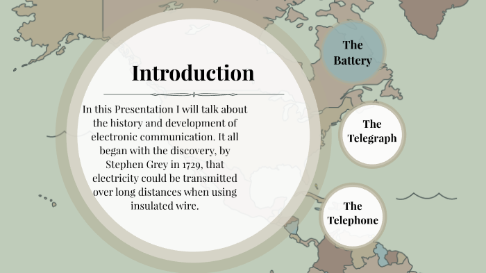The History of Electronic Communications by Raul Govender on Prezi