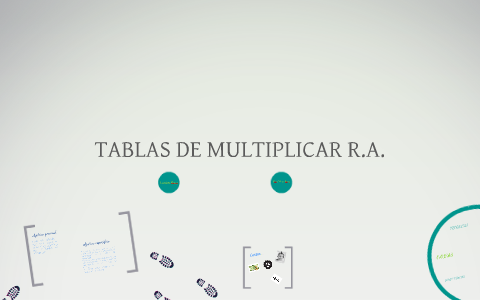 TABLAS DE MULTIPLICAR R.A. by daniel murcia on Prezi