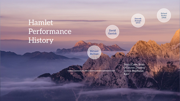 Hamlet Performance History by Hamlet Project on Prezi