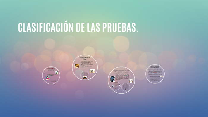 CLASIFICACIÒN DE LAS PRUEBAS. by luis cañizalez on Prezi