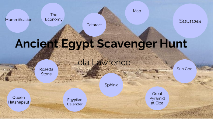 Ancient Egypt scavenger hunt by Lola Lawrence on Prezi