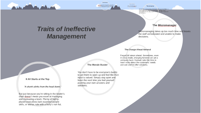 Traits of Ineffective Management by Robert Dobbs on Prezi