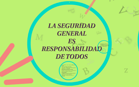 LA SEGURIDAD GENERAL ES RESPONSABILIDAD DE TODOS by jeinnys avila ...