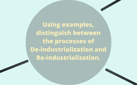 Using examples, distinguish between the processes of de ...