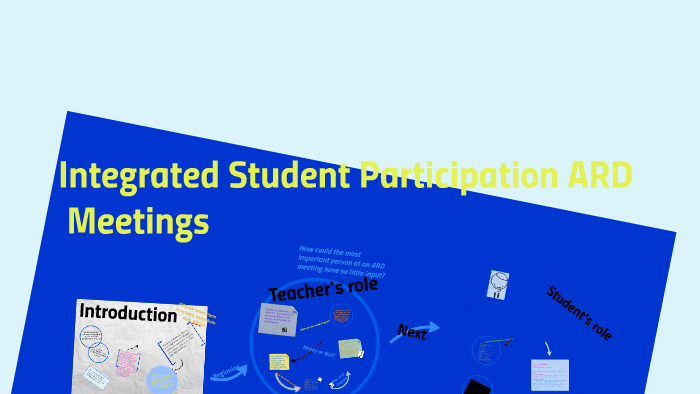 Integrated Student Participation ARD Meetings by maureen lewis