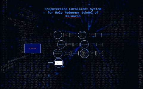 Computerized Enrollment System for Holy Redeemer School of K by James ...
