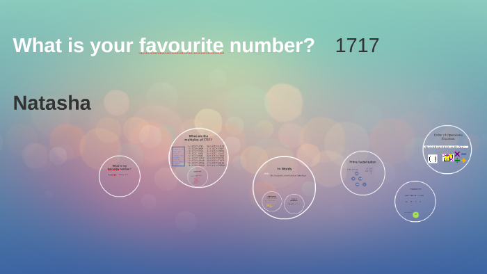 What is your favourite number? by Natasha on Prezi