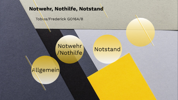 Notwehr, Nothilfe, Notstand by Frederick eBINGER on Prezi
