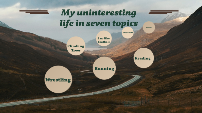 My uninteresting life in seven topics-Avery Martinez by Avery Martinez ...