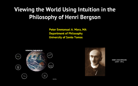 Understanding the World Using Intuition in the Philosophy of Henri ...