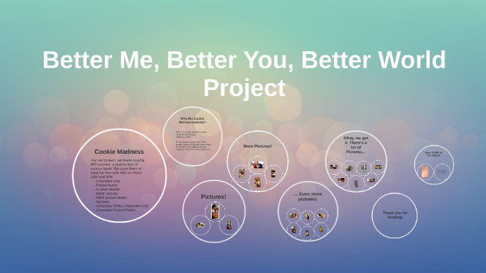 Better Me, Better You, Better World Project by Brandon Tidwell on Prezi