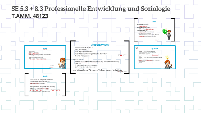 SE 5.3 + 8.3 Professionelle Entwicklung und Soziologie by Jana on Prezi