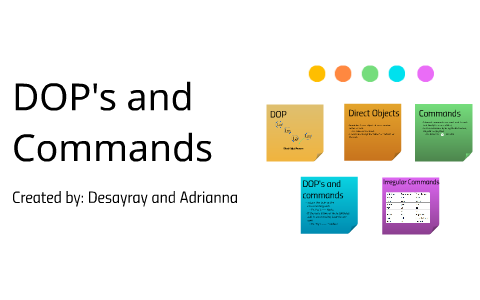 DOP's and Commands by Adrianna McCorkle on Prezi
