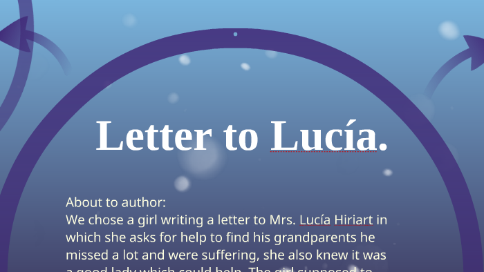 Letter to Lucía. by Fernanda Mejias on Prezi