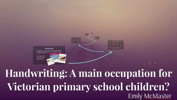 Handwriting: A main occupation for Victorian primary school by Emily ...