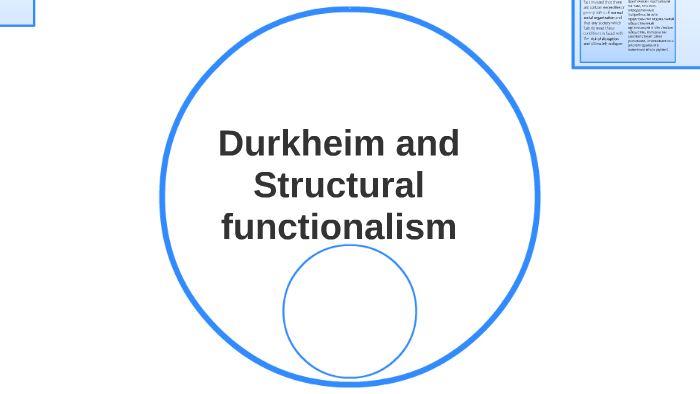 Durkheim and Structural functionalism by Anastasiia Peng on Prezi
