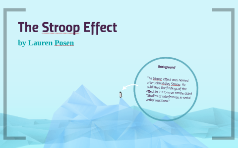 The Stroop Effect by j Posen on Prezi