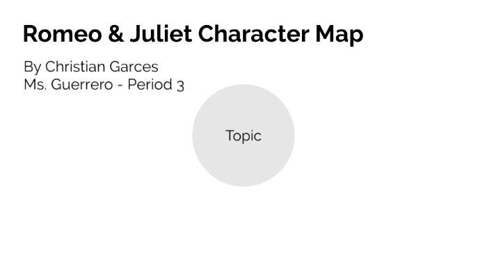 Romeo and Juliet Character Map by CHRISTIAN GARCES on Prezi