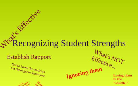 Recognizing Student Strengths by Jennifer Trott on Prezi