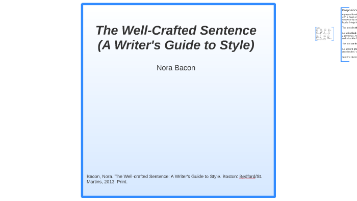 The Well-Crafted Sentence (A Writer's Guide to Style) 2016 by Clinton ...