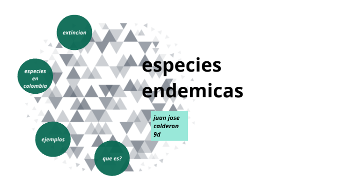 especies endemicas by JUAN calderon on Prezi
