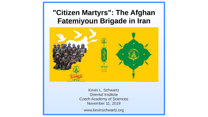 "Citizen Martyrs": The Afghan Fatemiyoun Brigade in Iran by Kevin ...