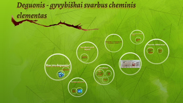 Deguonis - gyvybiškai svarbus cheminis elementas by Milena Vainoriūtė ...