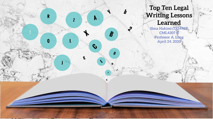 Top Ten Legal Writing Lessons Learned by Sima Hakimi on Prezi