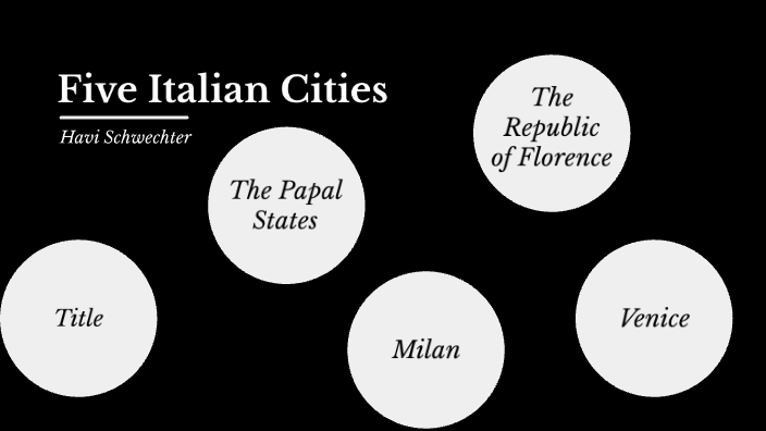Five Italian Cities by Havi Schwechter on Prezi