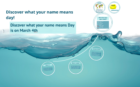 Discover name means day! by Emma Berwanger on Prezi