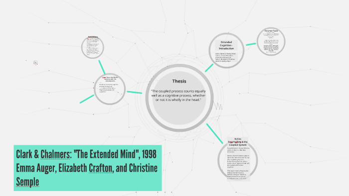 Clark & Chalmers: The Extended Mind by Elizabeth Crafton