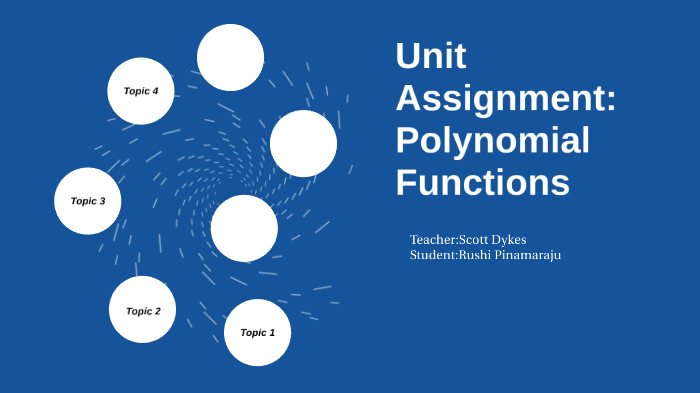 Unit Assignment: Polynomial Functions by Rushi Pinamaraju on Prezi