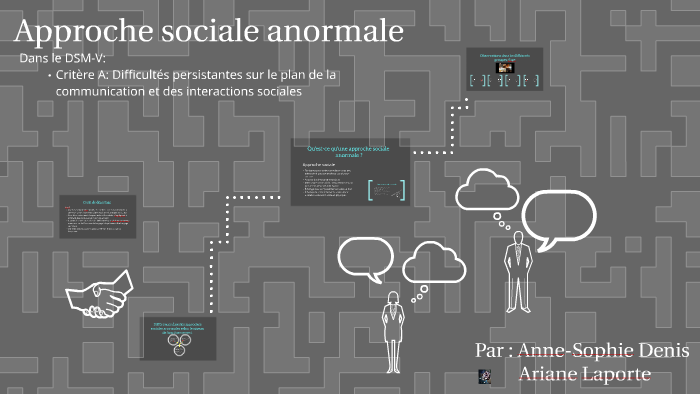 Approche sociale anormale by Anne-Sophie Denis on Prezi