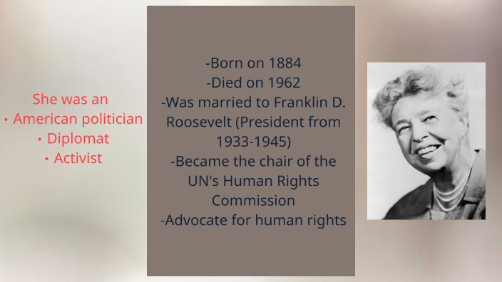 The Struggle For Human Rights - Eleanor Roosevelt by shani fink on Prezi
