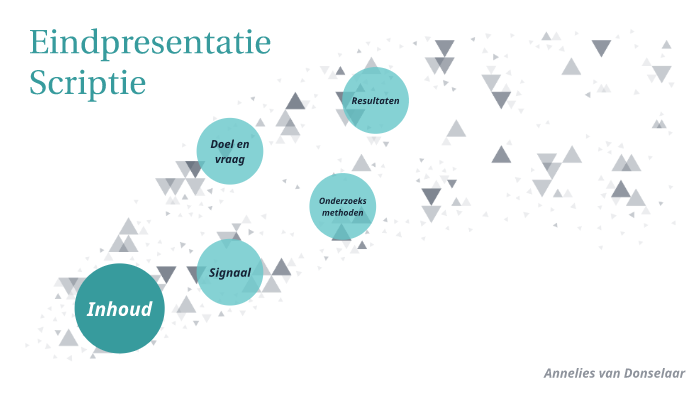 Eindpresentatie scriptie by Annelies van Donselaar on Prezi